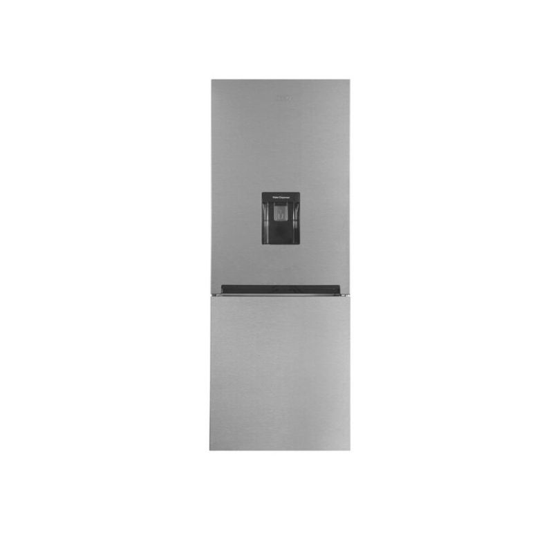 Defy DAC632 294L Satin Metallic Combi Fridge/Freezer with Water Dispenser