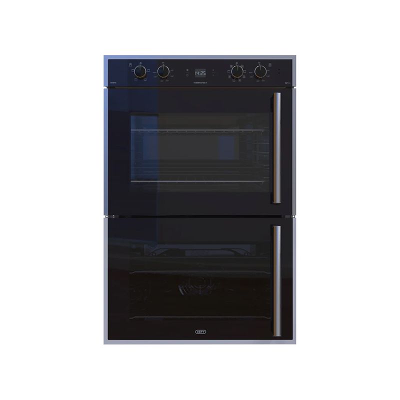 Defy DBO767 89/80L Black Gemini Gourment Multifunction Double Oven