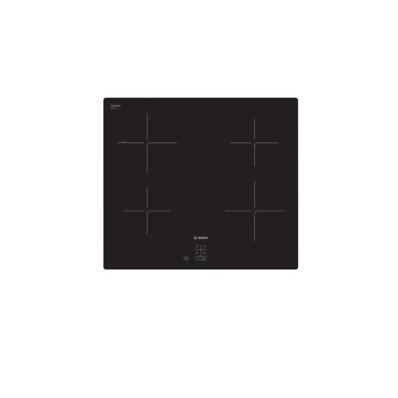 Bosch PUG61KAA5E 600mm Black 4 Plate Induction Hob