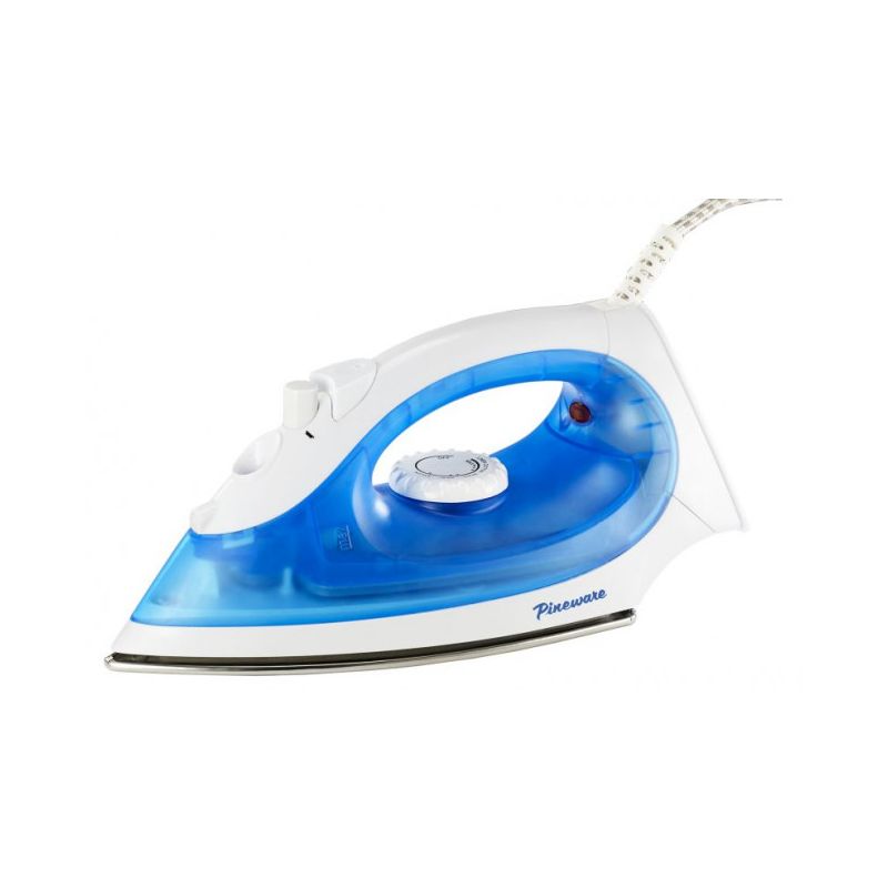 Pineware 853439 Blue 1400W Steam Spray Dry Iron