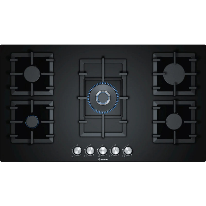 Bosch Series 6 90cm Tempered Glass Gas Hob - PPQ9B6O90M