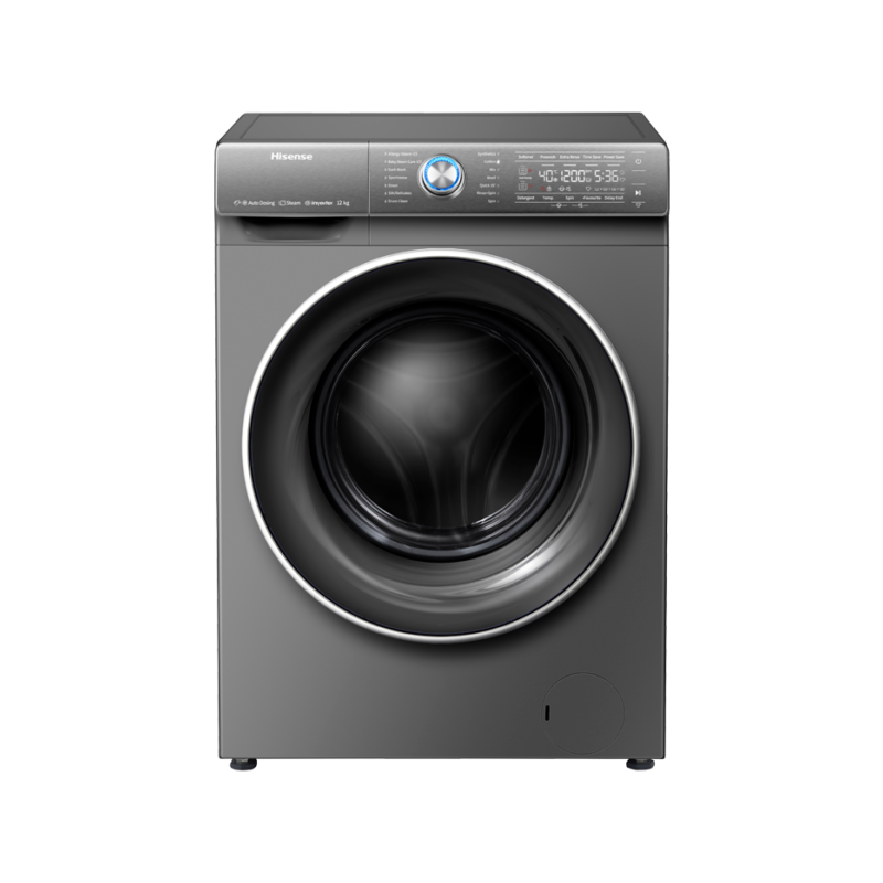 Hisense 12kg Titanium Grey Front Loader Washing Machine - WFQR1214VAJMT