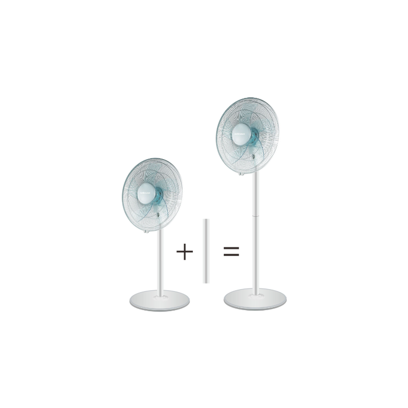 Mellerware White Fan 2 In 1 Stand & Pedestal - 35840WH