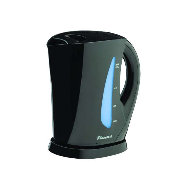 Pineware 861629 1.7L Black Cordless Automatic Kettle